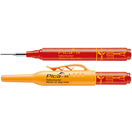 Pica 150/40 Markeerstift voor diepe gaten rood | Drainagebuizen.nl